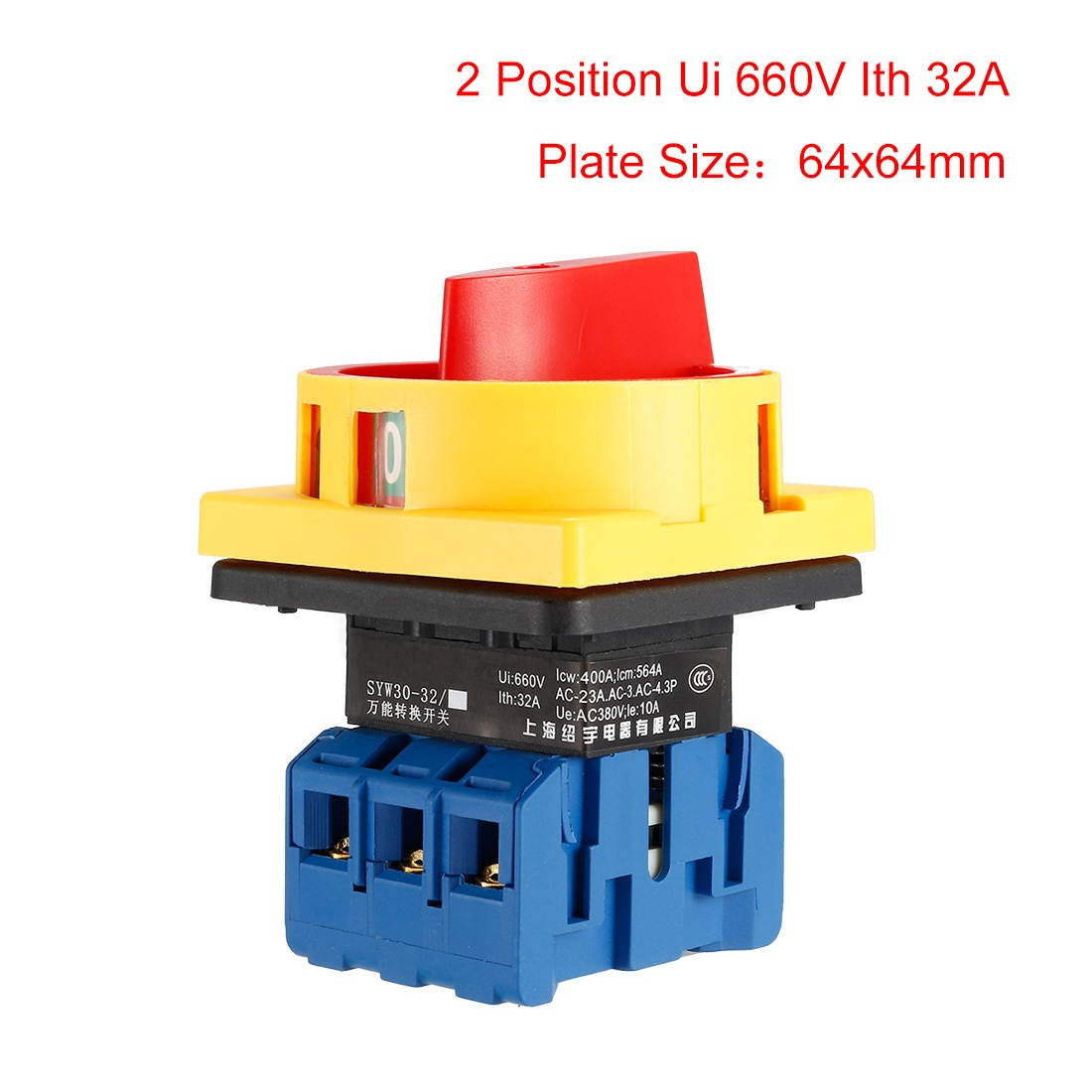 Buy Changeover Switch 2 Position Rotary Selector Cam Switch Panel