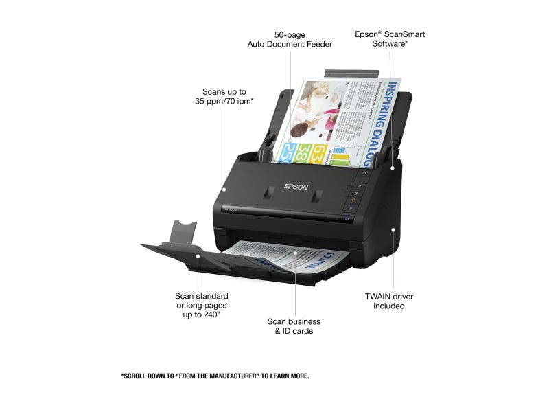 Buy Epson WorkForce ES-400 II Color Duplex Desktop Document Scanner