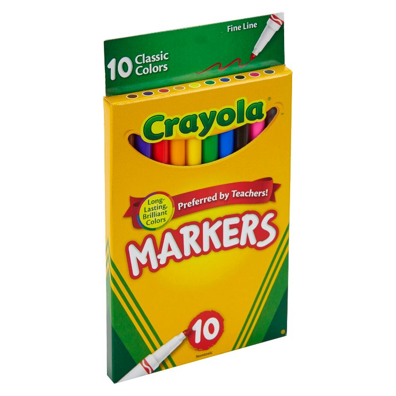 Buy Crayola 10ct Fine Line Markers Classic Colors in United States