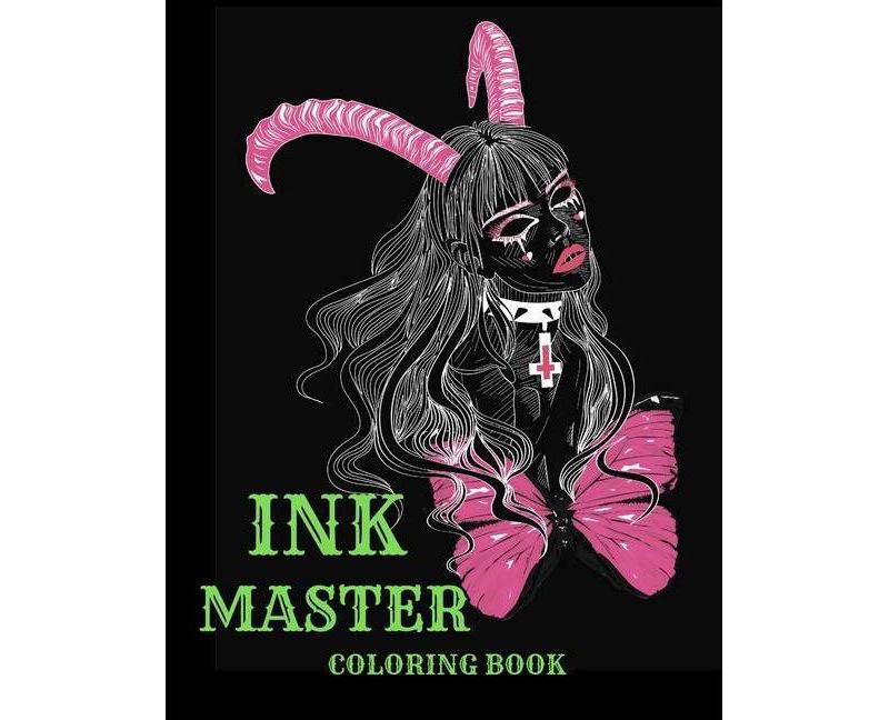 Buy Ink Master Coloring Book- Dragon coloring book- grown ups book-