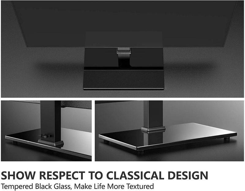 Buy FITUEYES TV Stand with Mount Swivel Floor Wood TV Stand for 32”-65”