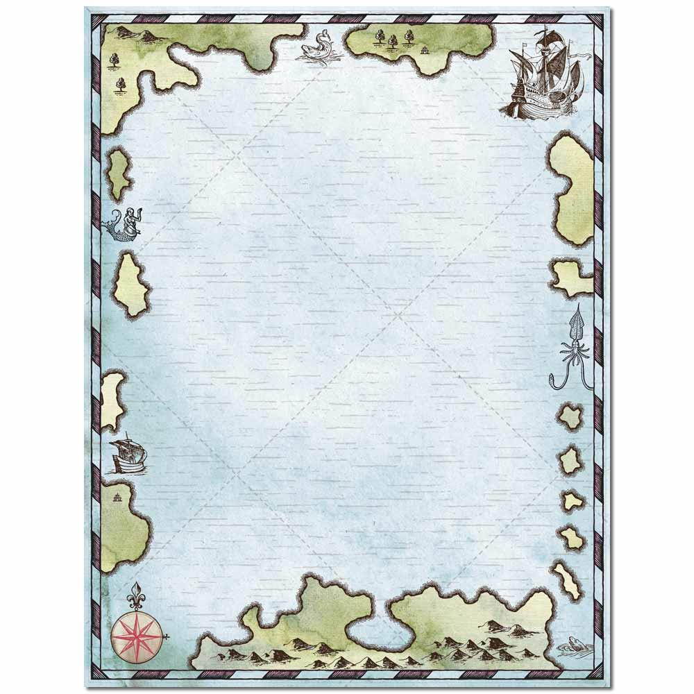 Buy Treasure Map Letterhead Laser & Inkjet Printer Paper, 100 pack