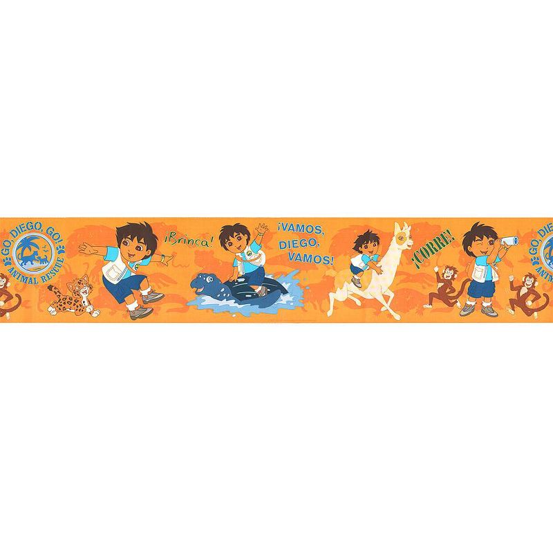 Buy Go Diego Go Orange Accent Wall Border Roll - Go, Diego, Go!..