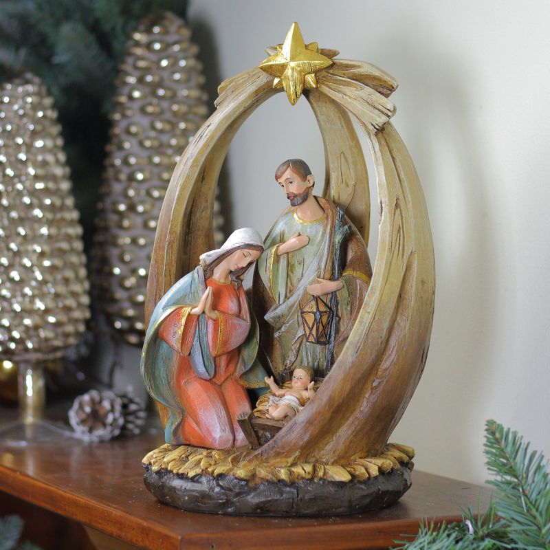 Buy Napco 12" Brown Holy Family with Star of Bethlehem Christmas