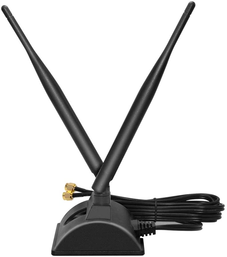 Buy Moveable Dual WiFi Antenna with RP-SMA Male Connector, 2.4GHz